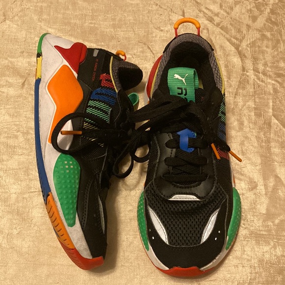Puma | Shoes | Puma Rsx Bold Jr Black Andean Toucan Orange | Poshmark